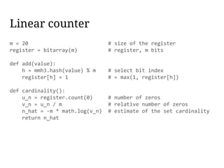 HyperLogLog in Hive - How to count sheep efficiently? | PPT