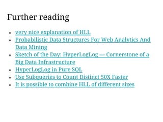 HyperLogLog in Hive - How to count sheep efficiently? | PPT