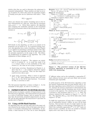 HyperLogLog in Practice: Algorithmic Engineering of a State of The Art Cardinality Estimation ...