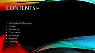 Hyperloop | PPTX | Physics | Science