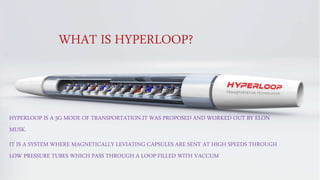 Hyper loop | PPT