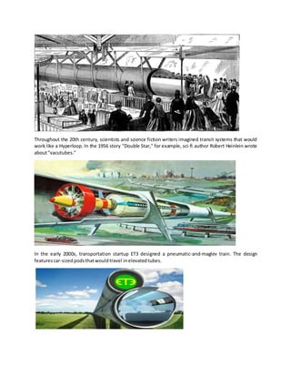 Hyperloop | DOCX | Rail Travel | Travel Type