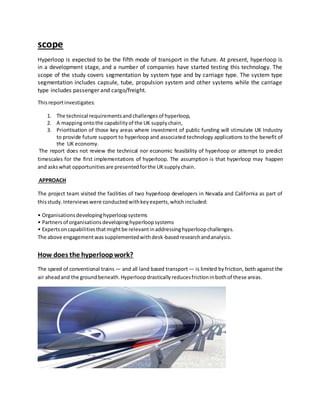 Hyperloop | DOCX | Rail Travel | Travel Type