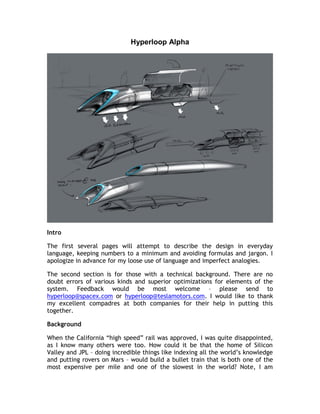 Hyperloop alpha | PDF
