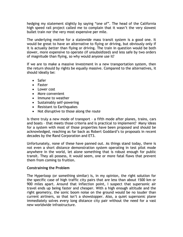 Hyperloop alpha | PDF