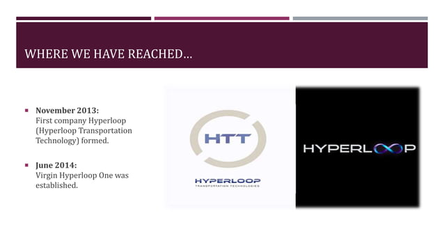 Hyperloop history and current status in india | PPTX