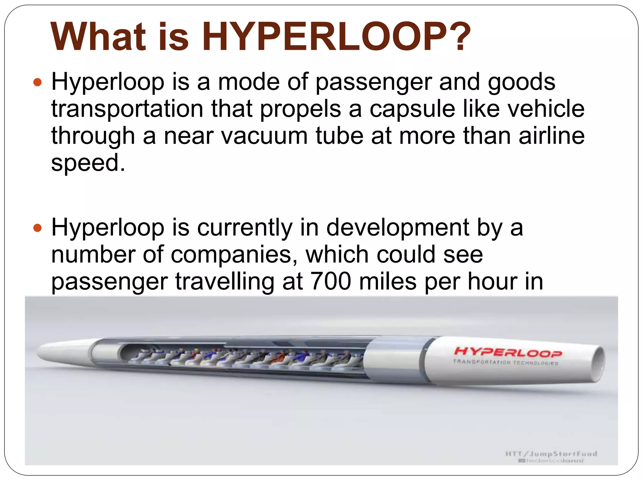 Hyperloop ppt | PPTX
