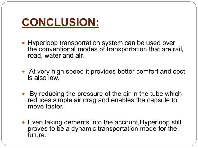 Hyperloop ppt | PPTX