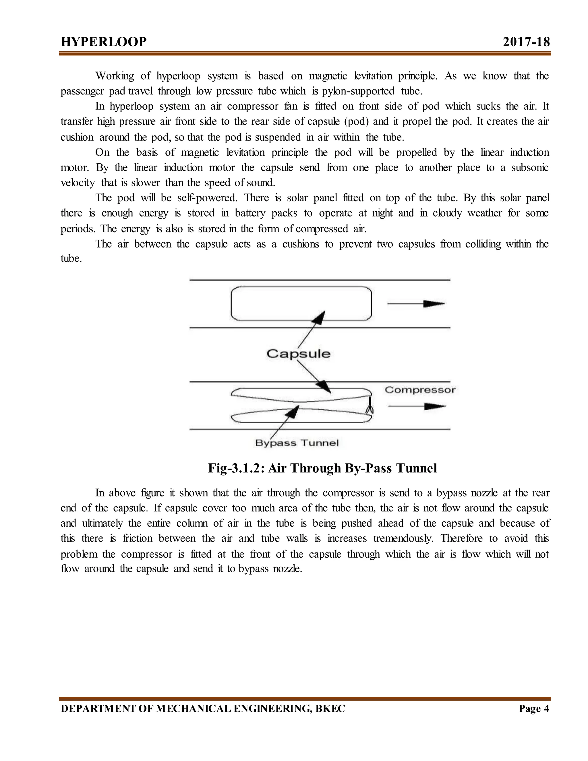 Hyperloop seminar reports | DOCX