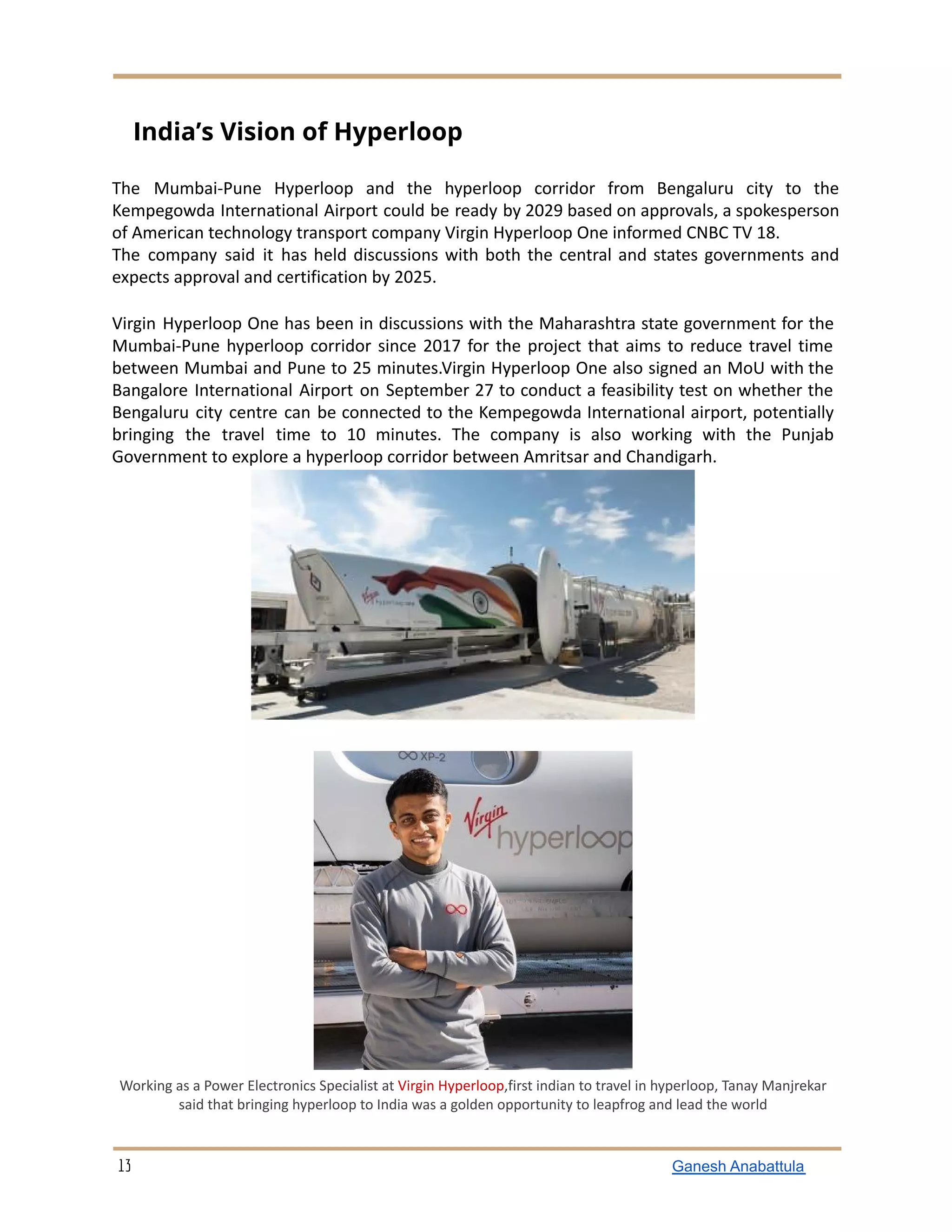 Hyperloop seminar report | PDF