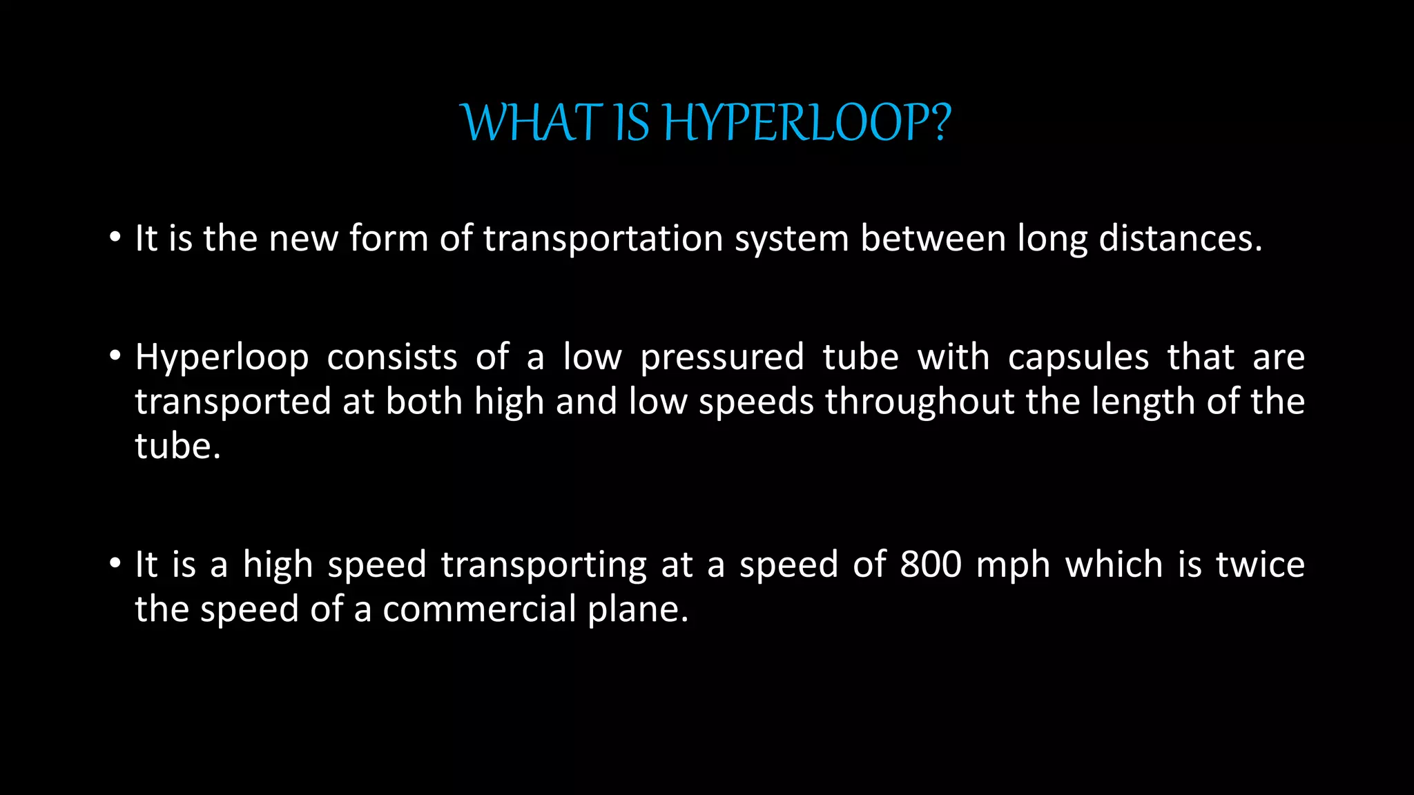 Hyperloop Transportation System | PPT