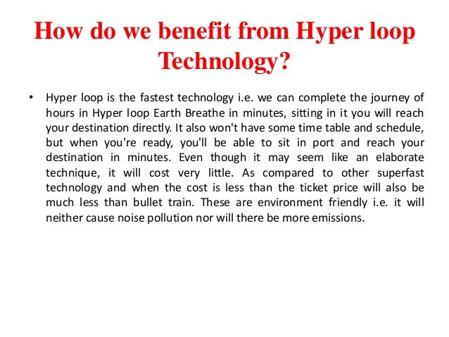 Hyper loop Technology - Capacious Technolgies | PPTX