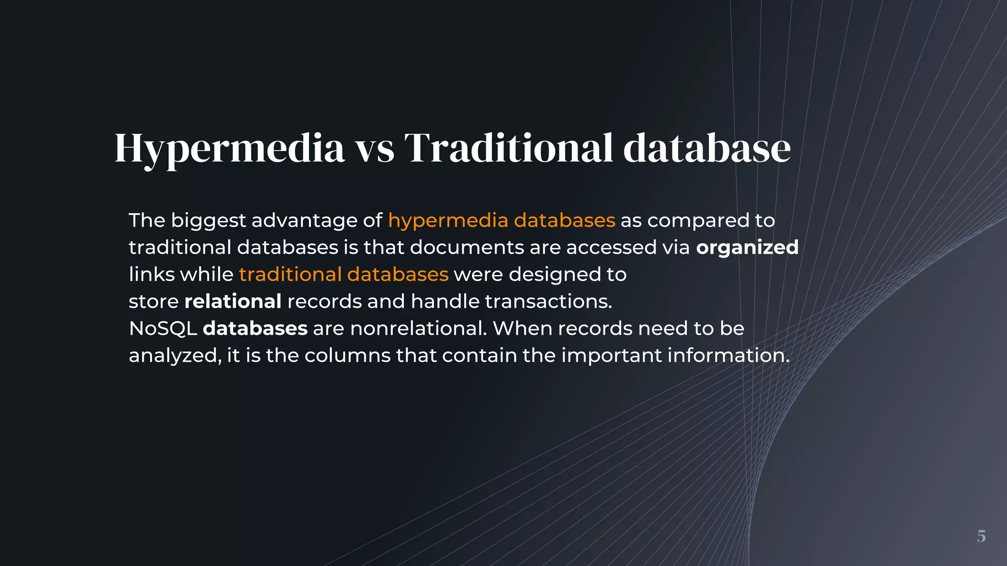 Hypermedia database on the Web | PPTX