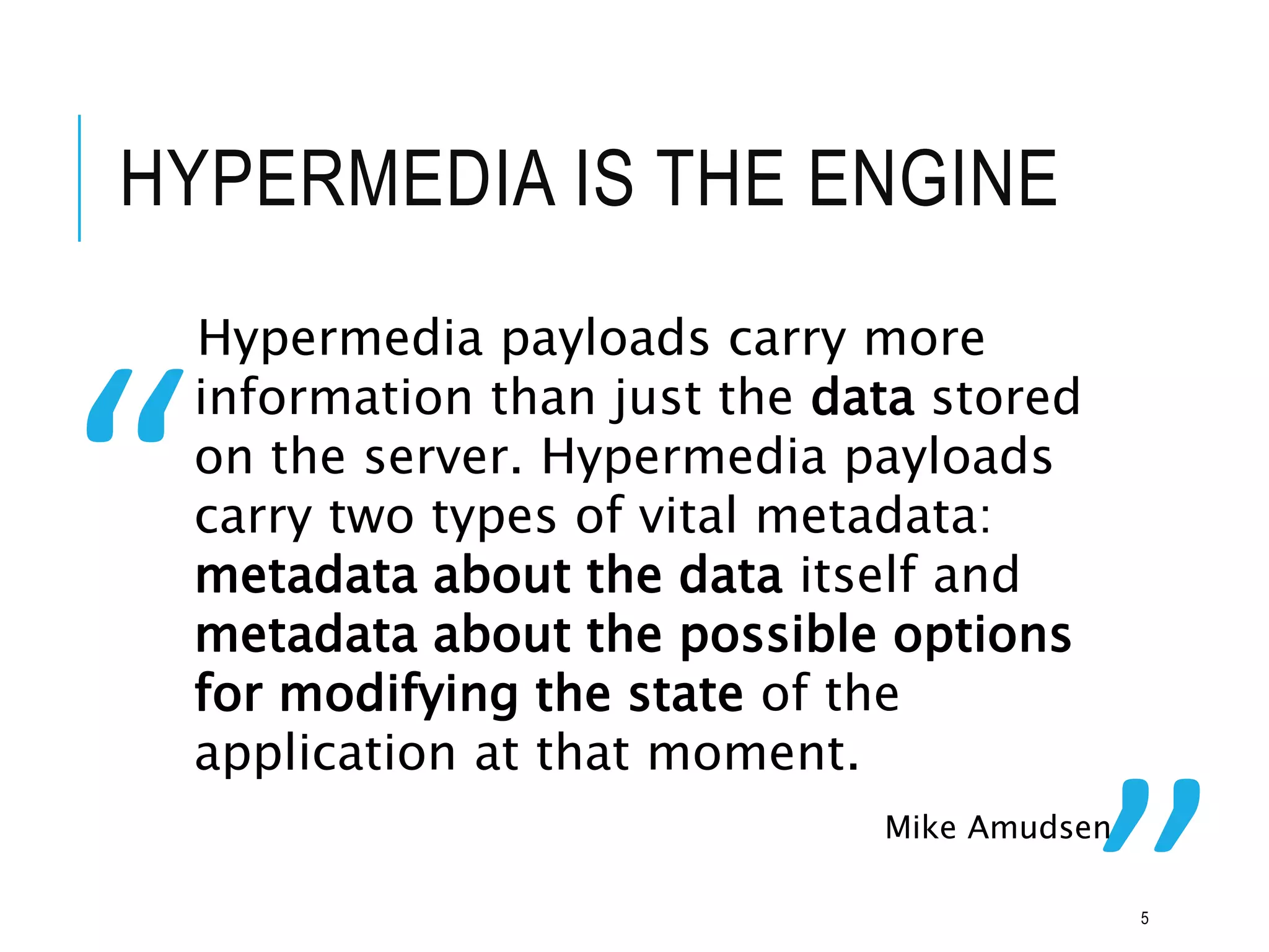 Benefits of Hypermedia API | PPT