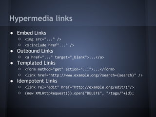 Hypermedia api (HATEOAS) | PPT