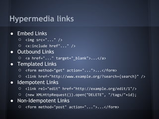 Hypermedia api (HATEOAS) | PPT