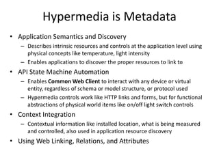 Hypermedia for Machine APIs | PPT