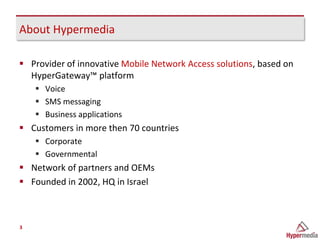 Hypermedia SMS solutions - Why SMS | PDF