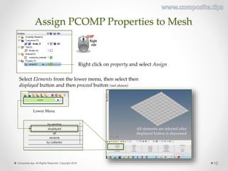 How to create a Composite FEM via Hypermesh | PPTX