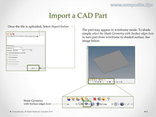 How to create a Composite FEM via Hypermesh | PPTX