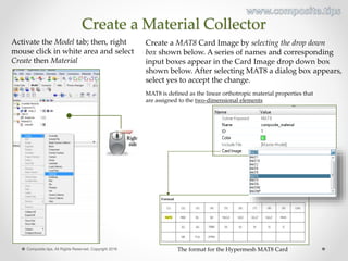 How to create a Composite FEM via Hypermesh | PPTX
