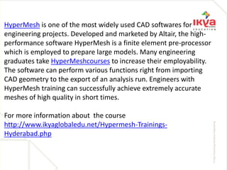 Hypermesh training and job prospectives | PPT