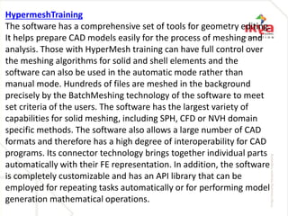 Hypermesh training and job prospectives | PPT