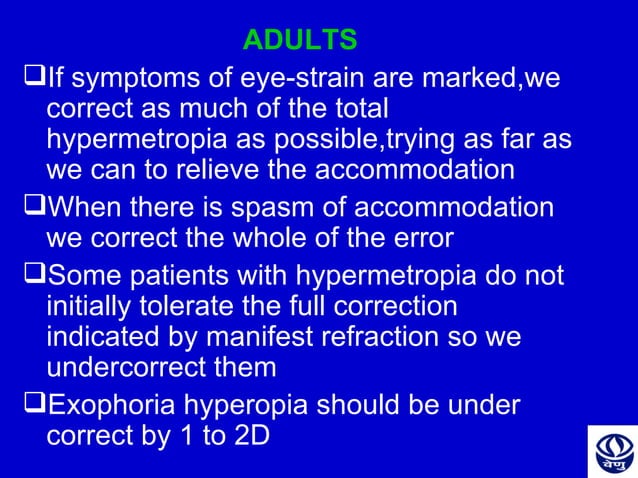 Hypermetropia | PPT | Eye and Vision Conditions | Diseases and Conditions