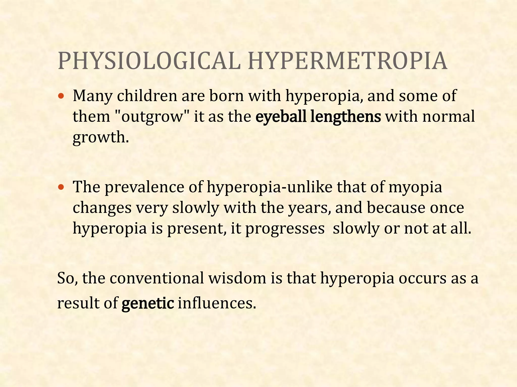Hypermetropia | PPTX | Eye and Vision Conditions | Diseases and Conditions