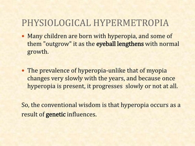 Hypermetropia | PPTX | Eye and Vision Conditions | Diseases and Conditions
