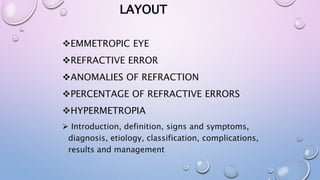 hypermetropia: a refractive error | PPTX | Eye and Vision Conditions | Diseases and Conditions