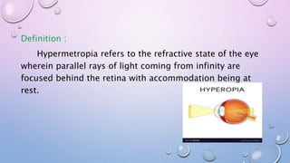 hypermetropia: a refractive error | PPTX | Eye and Vision Conditions ...