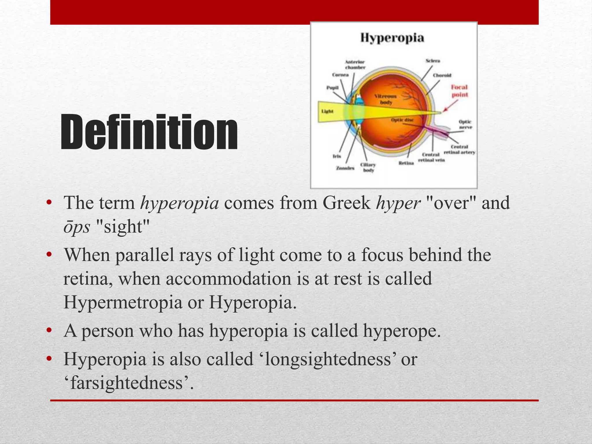 Hypermetropia | PPTX