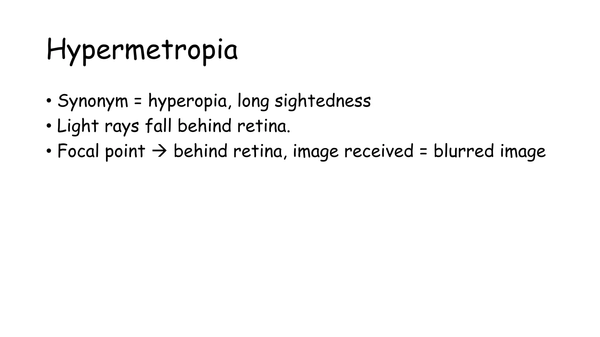 Hypermetropia | PPT | Free Download