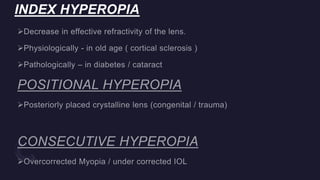 HYPERMETROPIA , basics of hypermetropia. | PPT