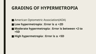 HYPERMETROPIA ophthalmology risk factors.pptx