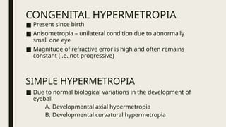 HYPERMETROPIA ophthalmology risk factors.pptx