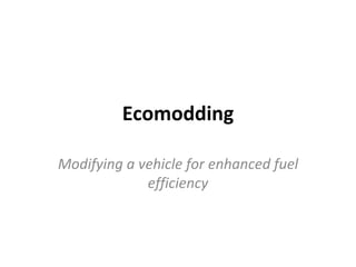 Eco-driving for beginners | PPT
