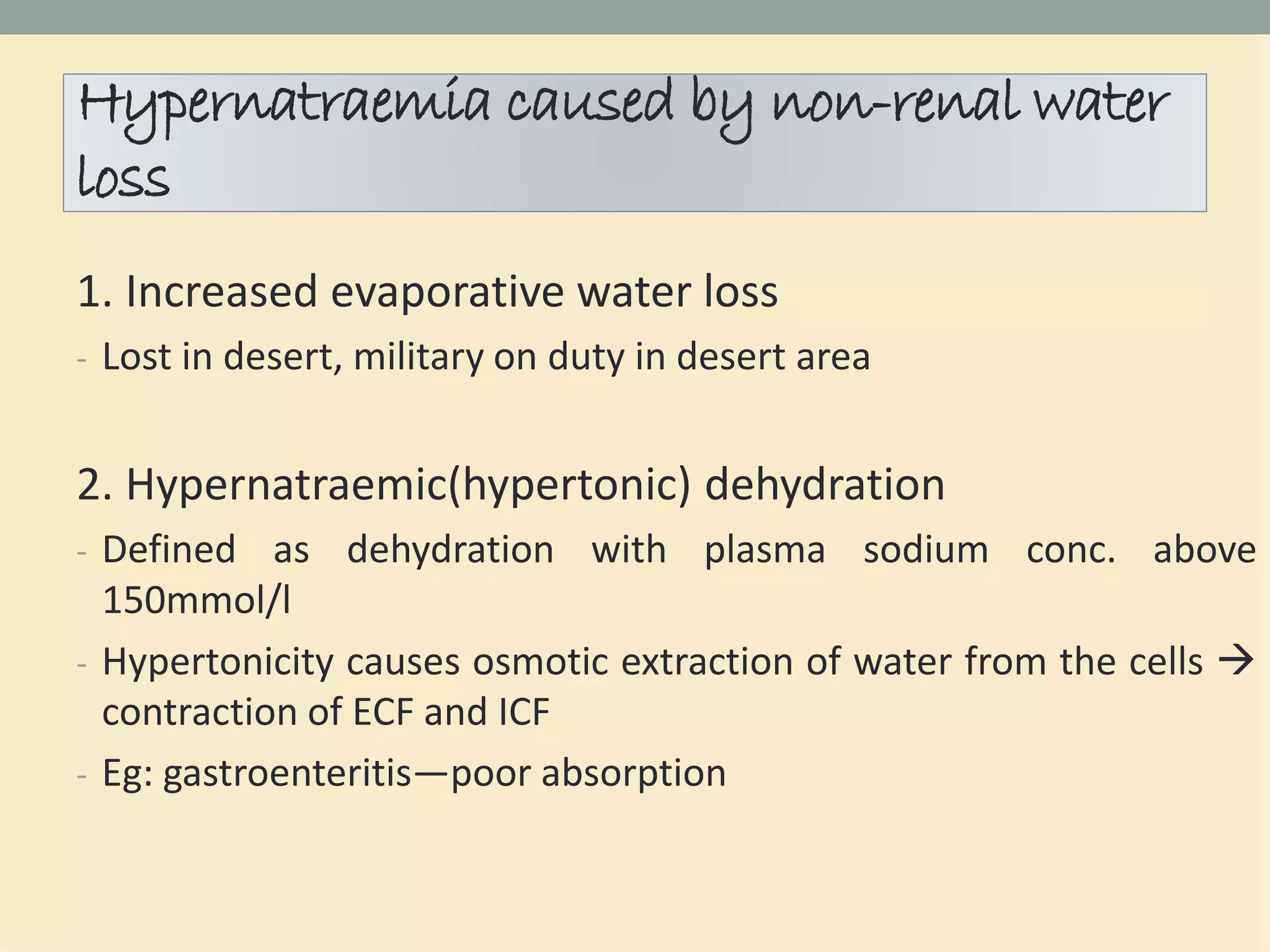 Hypernatraemia | PPTX