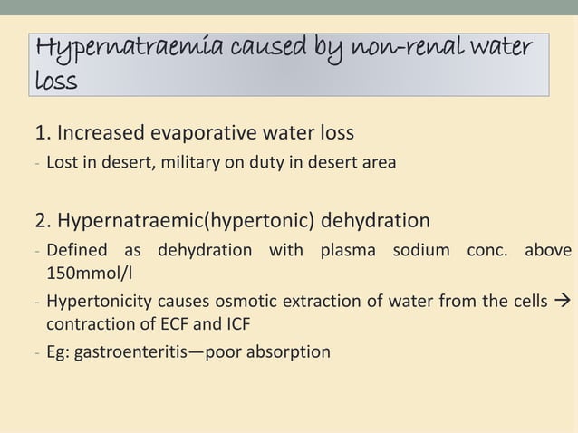 Hypernatraemia | PPT