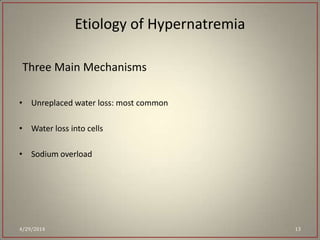Hypernatremia | PPTX