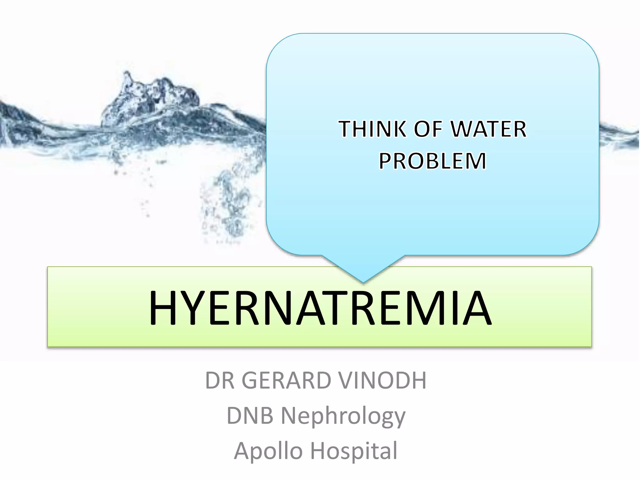 Hypernatremia | PPTX