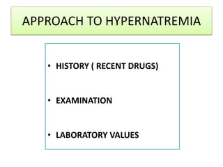 Hypernatremia | PPTX
