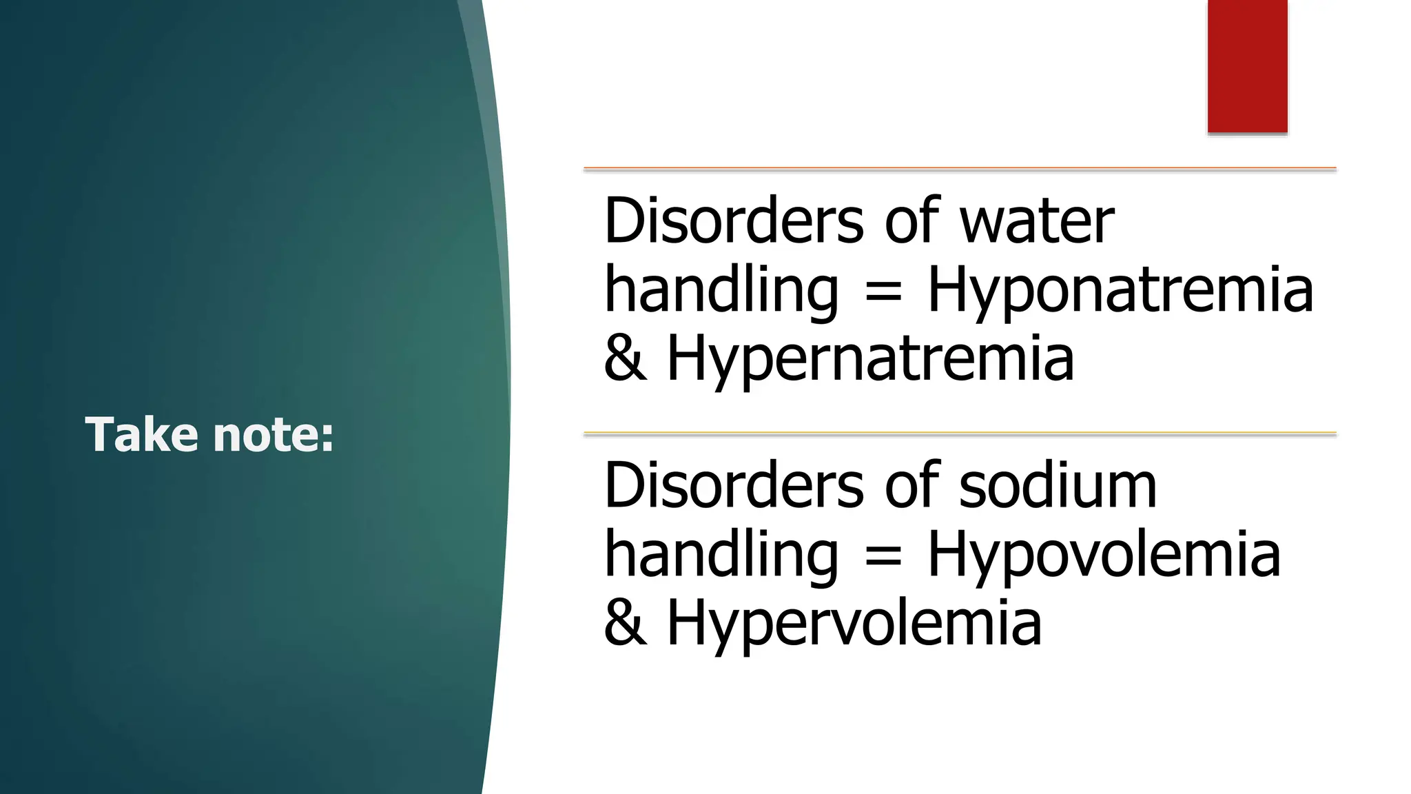 Disorder of water handling: Hypernatremia for residents.pptx
