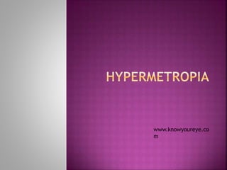 Hypermetropia ppt | PPTX