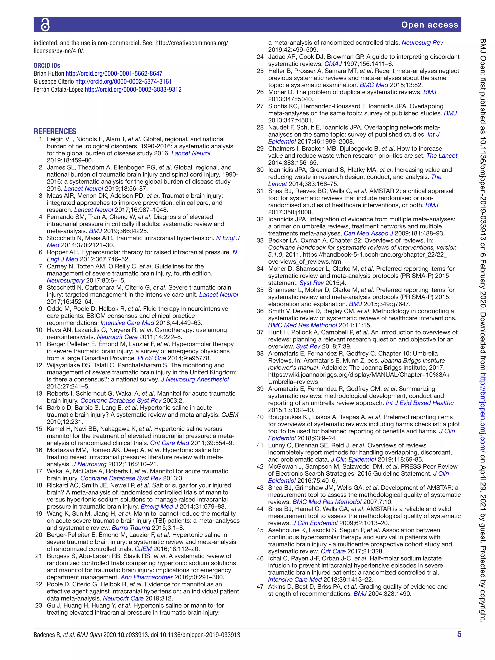 Hyperosmolar therapy for acute brain | PDF