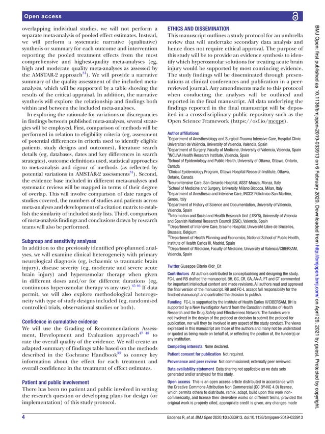 Hyperosmolar therapy for acute brain | PDF | Brain and Nervous System ...