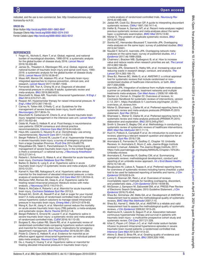 Hyperosmolar therapy for acute brain | PDF | Brain and Nervous System ...