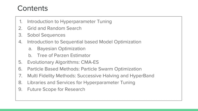 Deep Dive Into Hyperparameter Tuning Ppt