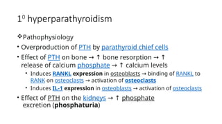 Hyperparathyriodism.Hyperparathyroidism diagnosis and management sign ...